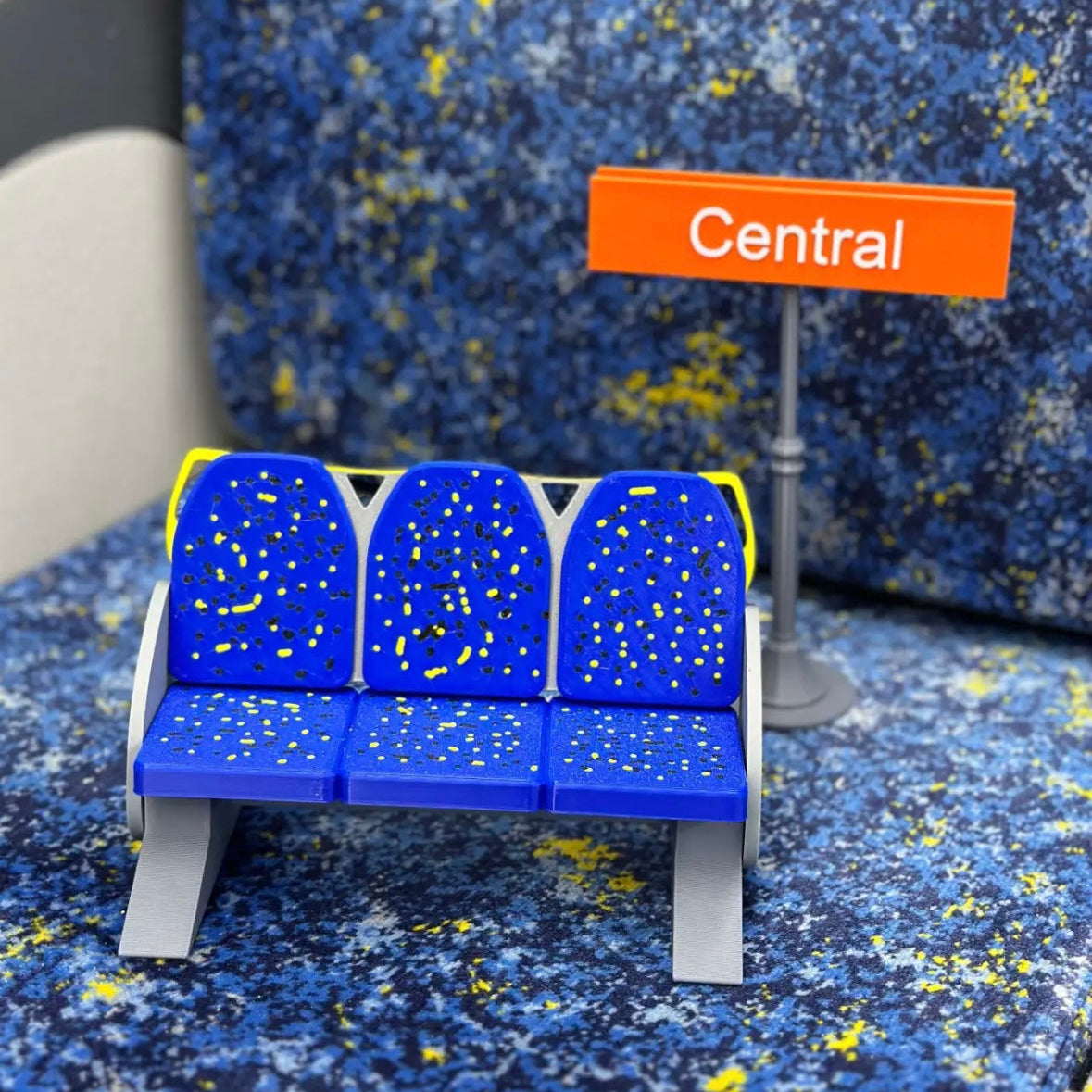Flippable Sydney Train Seat | 3D Printed - Triple Seat Edition – Sliced ...