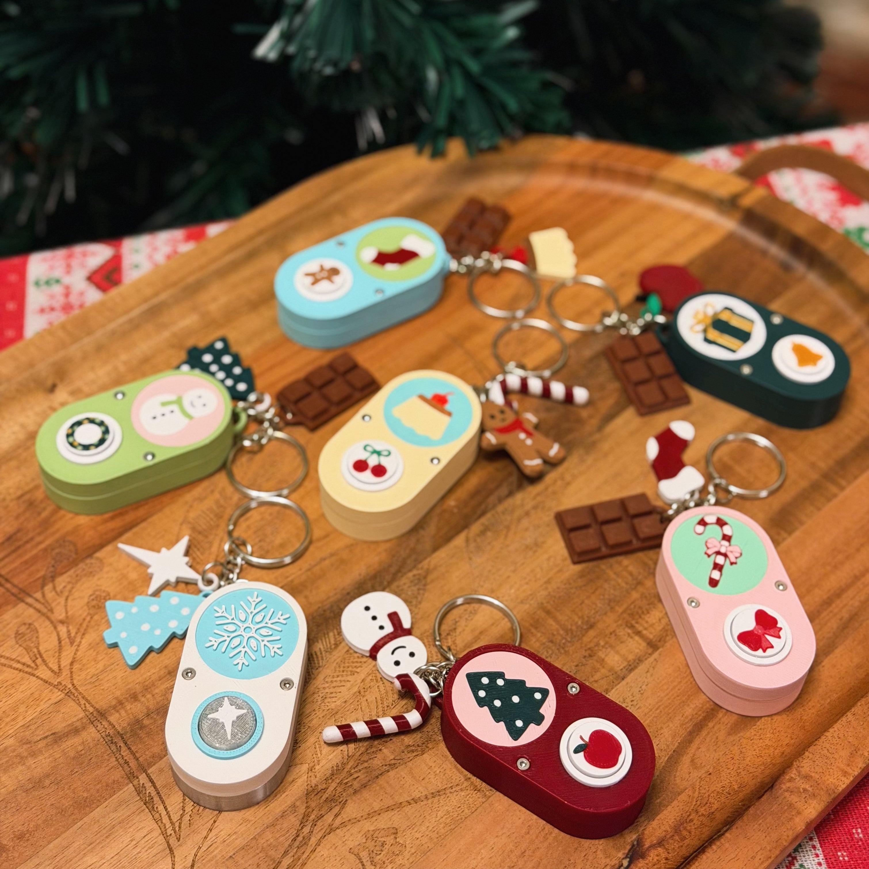 Pedestrain Push Button Key Chain | Christmas Special Edition 2025 ...